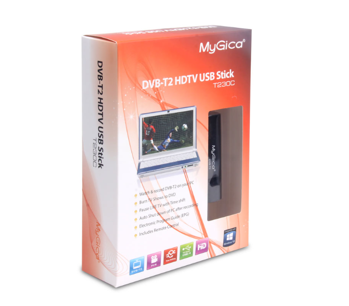 MyGica USB DVB-T2 TV Stick - T230 - Black | Lazada Indonesia