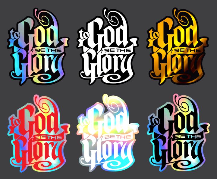 To God Be The Glory Religious Sticker Motorcycle Car Decal | Lazada PH