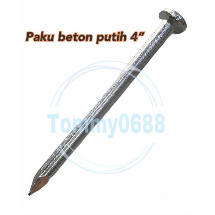 PAKU BETON PUTIH 4” PAKU BETON GALVANIS 10 CM PAKU TEMBOK 4 INCI ...