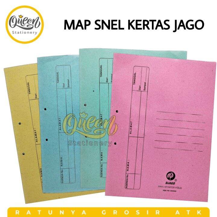 1 PAK (50 LEMBAR) MAP SNEL KERTAS JAGO / MAP KERTAS / MAP DOKUMEN | Lazada Indonesia