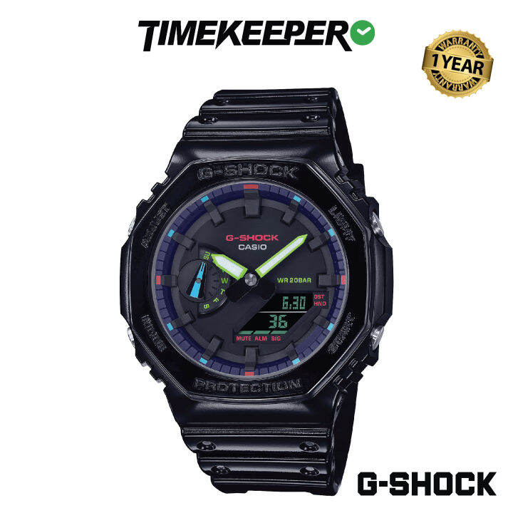 Casio G-Shock GA2100/ GA-2100 Series/ GA-2100RGB-1A/ GA2100RGB-1A Men's ...