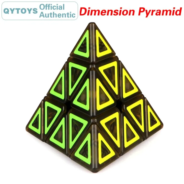 QYTOYS Dimension Pyramid Magic Cube Cubo Magico Professional Neo Speed ...