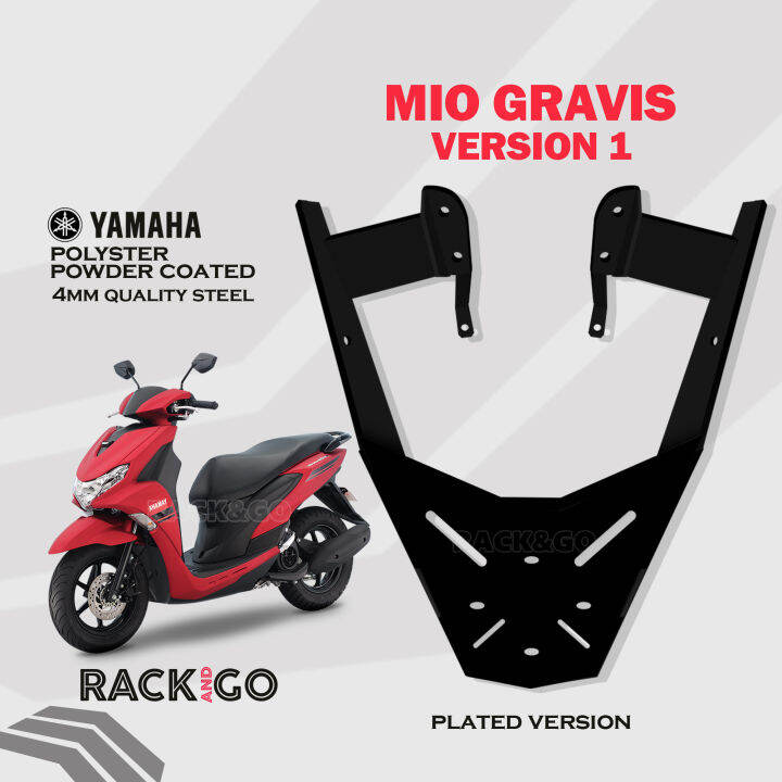 Yamaha Mio Gravis (Version 1) Top Box Bracket - Gravis v1 Bracket - Mio ...