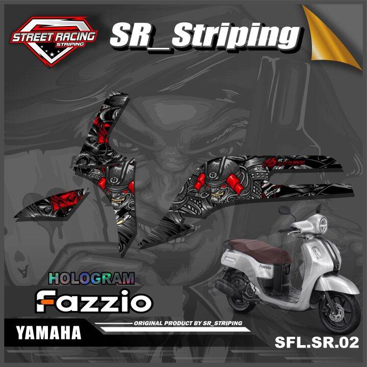 Striping FAZZIO - Sticker Striping Variasi Hologram List Motor FAZZIO ...