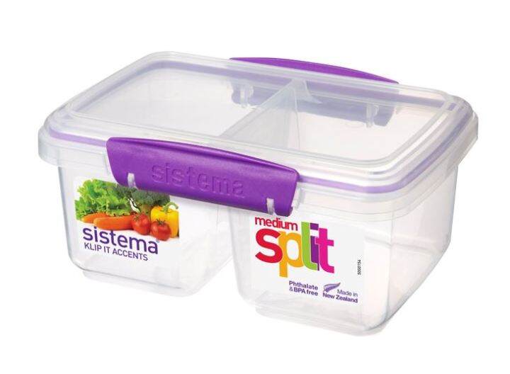 Sistema Klip it Accents Medium Split, Large Split Food Storage ...