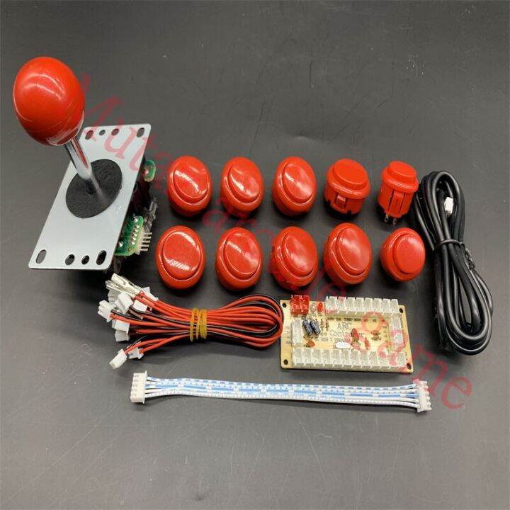 1 Player Retro Arcade Game Raspberry Pi Copy SANWA Joystick DIY Kit USB Board Zero Delay Encoder ...