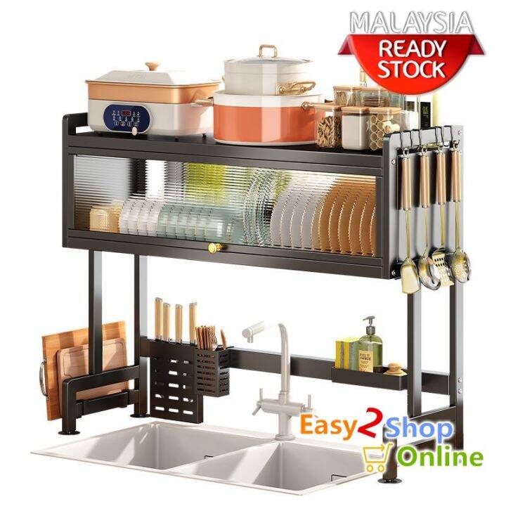 Easy2shop online - Kitchen Rack Dish Rack Rak Dapur Kabinet Rak Pinggan ...