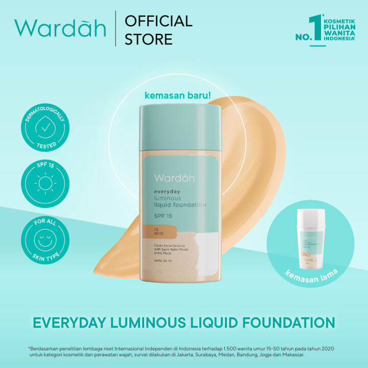 WARDAH FOUNDATION EVERYDAY LIQUID | Lazada Indonesia
