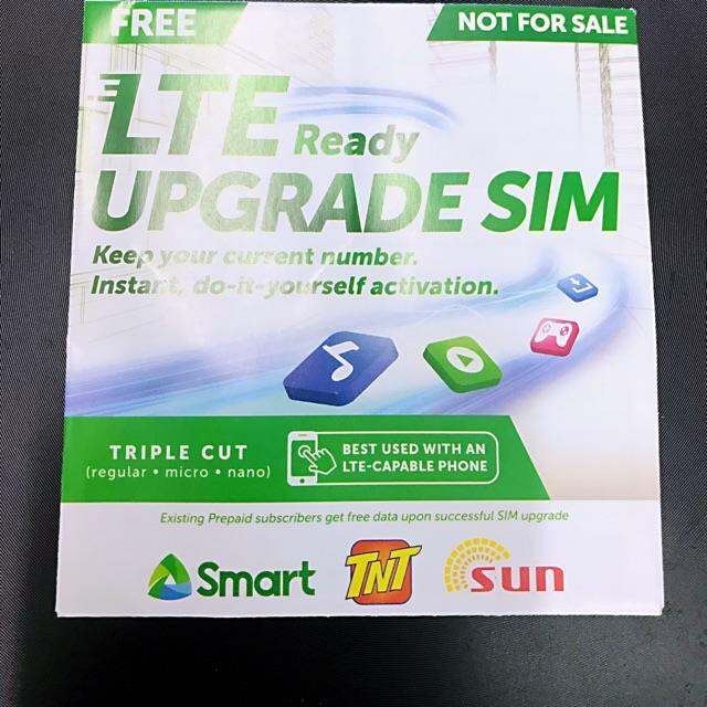 Authentic Guarantee ↂ LTE Upgrade Simcard For Tnt Sun (Update your OLD ...