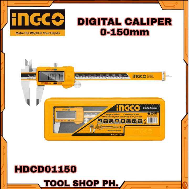 INGCO Digital Caliper 0-150mm (HDCD01150) | Lazada PH