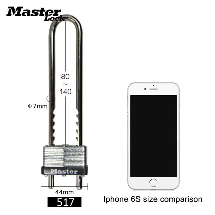 Master Lock No. 517D 44mm Steel Laminated Bicycle Bike Lock with ...