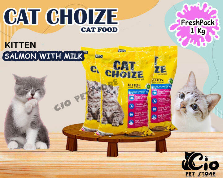 Cat Choize KITTEN SALMON WITH MILK FRESHPACK 1kg | Lazada Indonesia