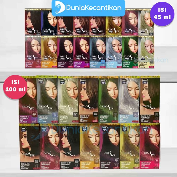 Diosys Semir Rambut Cat Pewarna Rambut Hari Color Permanent Dyosis / Cat Rambut Warna Diosis ...