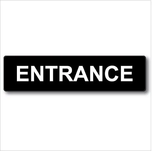 ENTRANCE ACRYLIC DOOR SIGN BOARD 40X160X2MM | Lazada