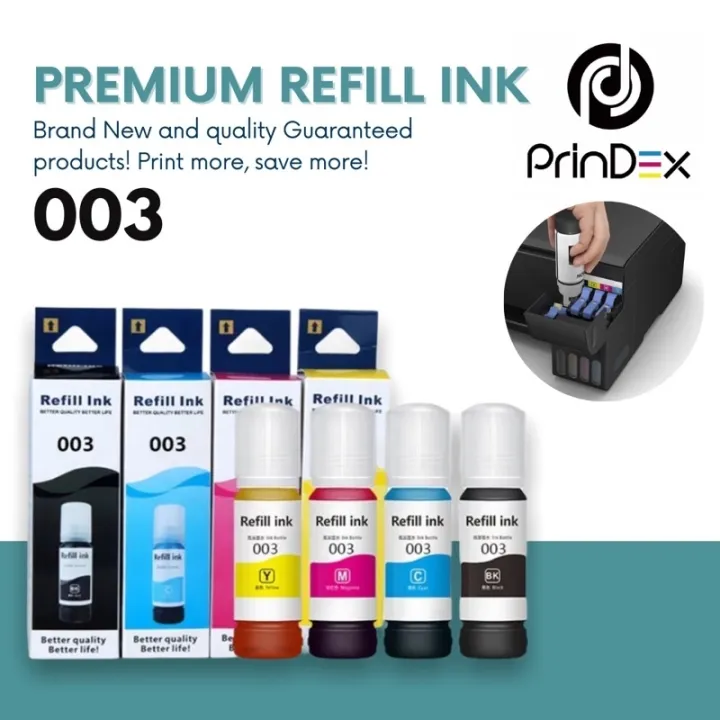 Premium 003 ink Dye Ink Refill Ink Compatible For Epson L3110 L3118 ...