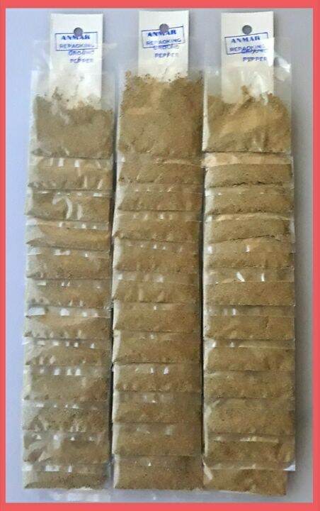 Ground Pepper Pure Black Pepper 1x12 (Packed of 3) Net.75grams -Well ...