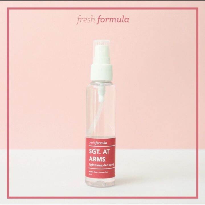FRESH FORMULA SGT AT ARMS DEO SPRAY♗ | Lazada PH
