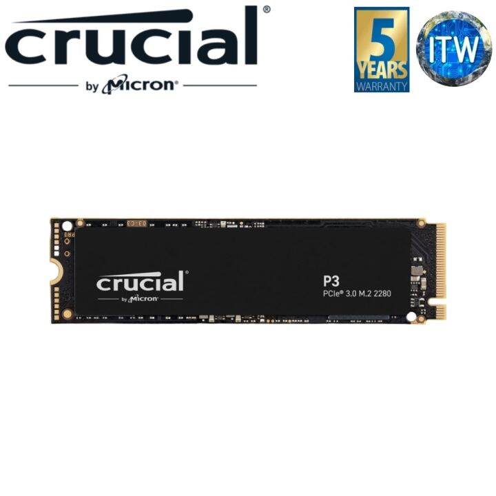 ITW Crucial P3 1TB PCIe 3.0 NVMe M.2 2280 SSD (CT1000P3SSD8) | Lazada PH