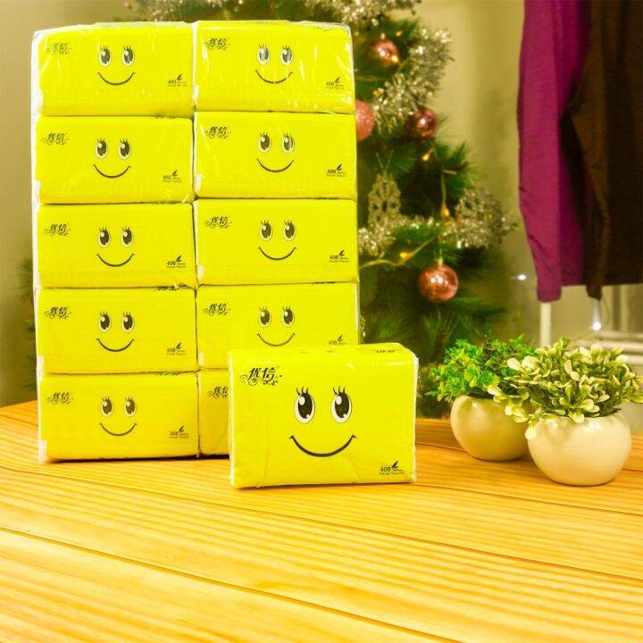 CASA VIDA Tissue Disposable 3-Ply Inter-Folded Pop-up Facial Tissues ...