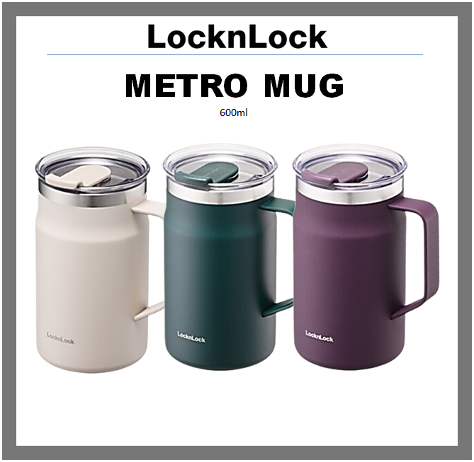 [LocknLock] Authentic Metro Colorful Coffee Tea Table Mug Thermal ...