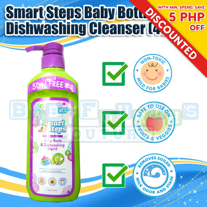 Smart Steps Baby Bottle And Dishwashing Cleanser 400mL | Lazada PH