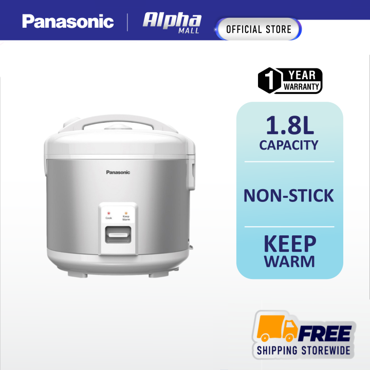 PANASONIC SR-RN188 Rice Cooker 1.8L Non Stick SR-RN188SSL Steam Keep ...