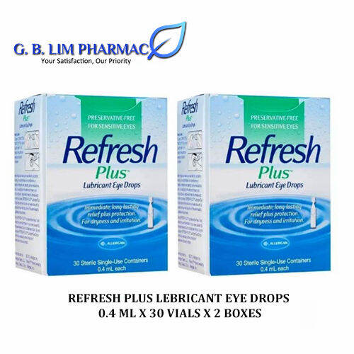 REFRESH PLUS LUBRICANT EYE DROP STERILE SINGLE USE CONTAINER (30 X 0 ...