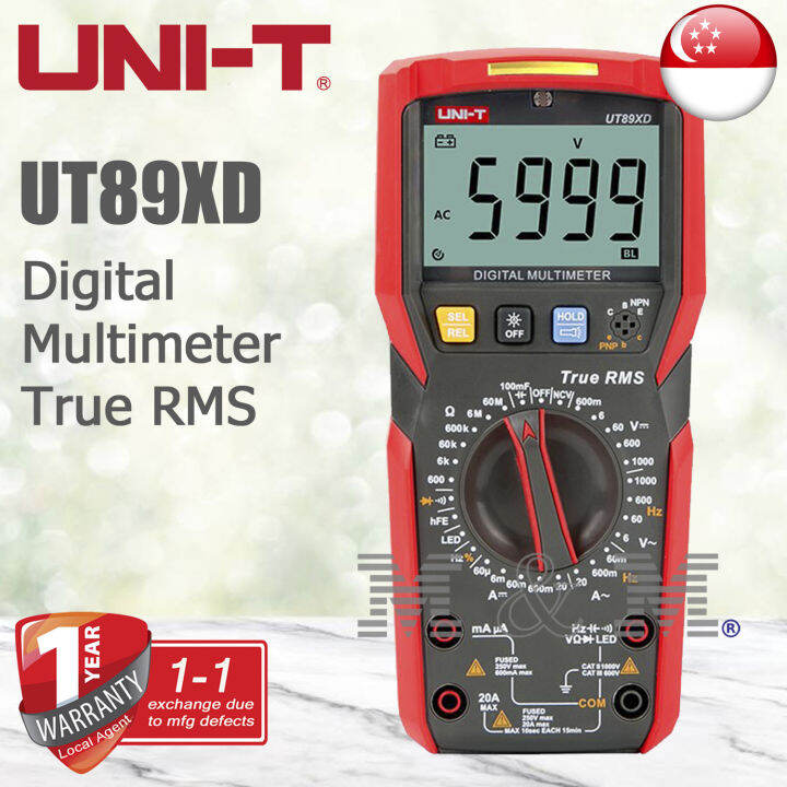 UNI-T UT89X/UT89XD True RMS Digital Multimeter Current AC DC Voltmeter ...