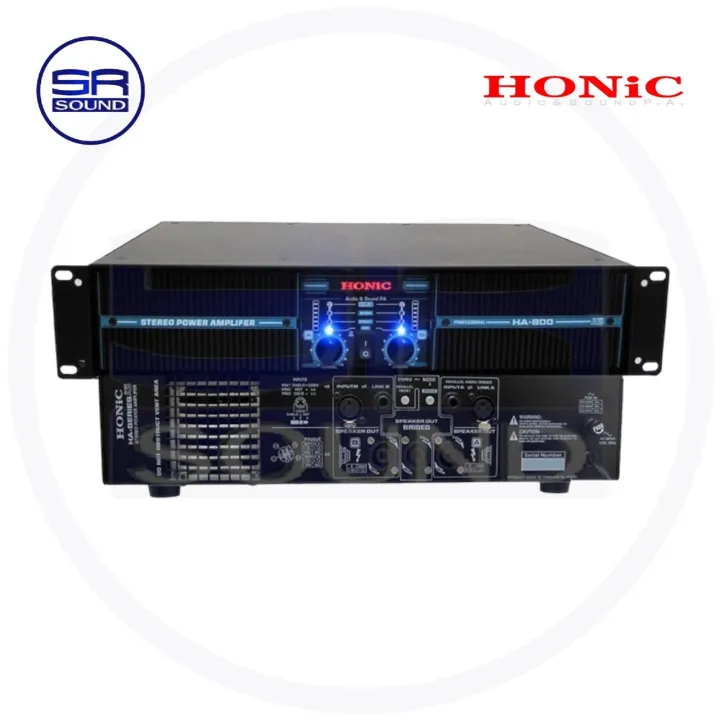 HONIC HA800 เพาเวอร์แอมป์สเตอริโอ (สินค้าของแท้ ศูนย์ไทย /ออกใบกำกับภาษีได้) **มีหน้าร้าน ...