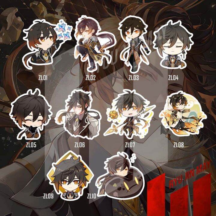 Sticker Anime - Genshin Impact - Zhongli | Lazada Indonesia