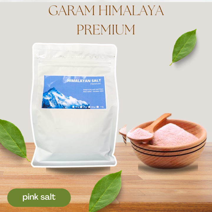 Garam Himalaya Asli Organik Halus Pink Himalayan Salt 1 Kg -Fine Grade ...