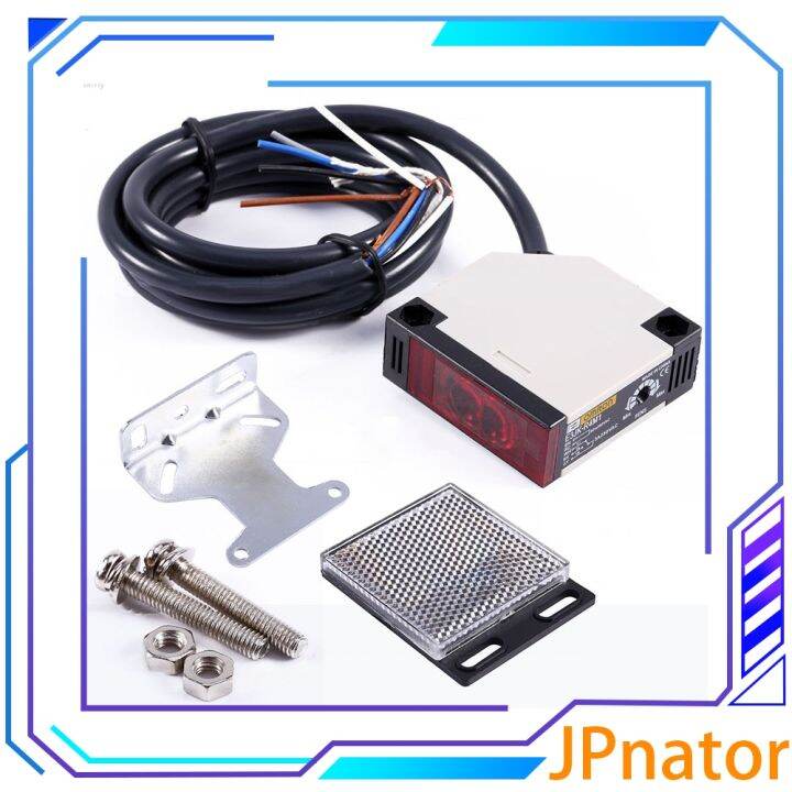 JPnator jiamy AC 90 250V 3A E3JK R4M1 Square Reflex Barrier Sensor ...