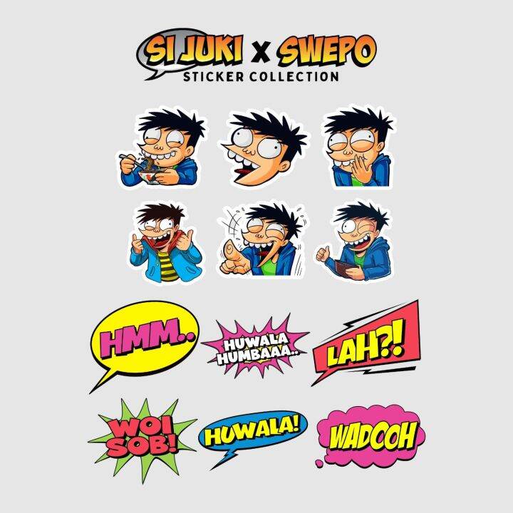 SWEPO X SI JUKI Sticker Packs | Lazada Indonesia