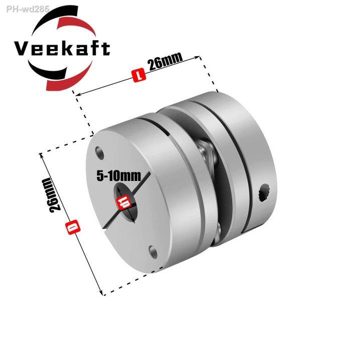 Aluminum alloy D26L26 single diaphragm coupling elastic joint D26mm ...