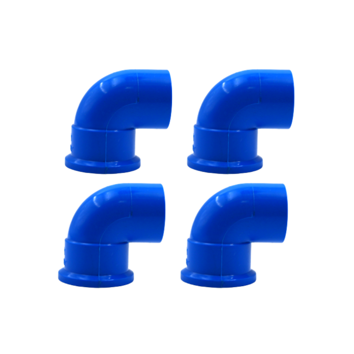 PVC BLUE ELBOW WITH THREAD | Lazada PH