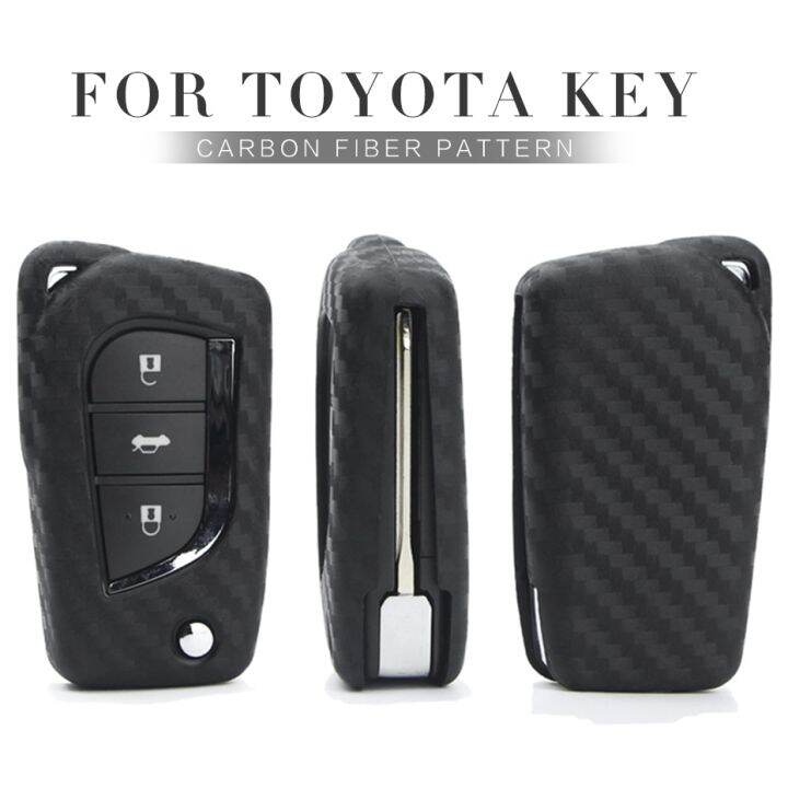 KLNU Toyota fortuner innova Remote key cover holder keyfob Silica Gel ...