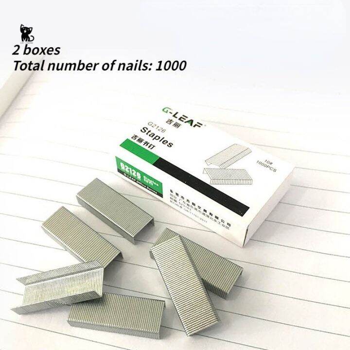 24/6 Size Staple Wire Staplers 2 Boxs 1000 pcs Staples Stapler Bullet ...