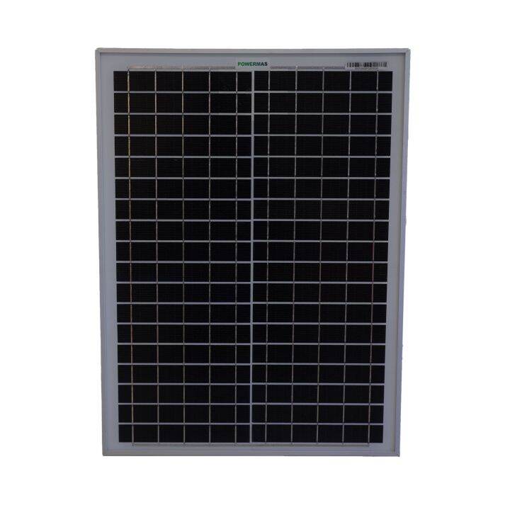 POWERMAS 20 Watt / 20W Polycrystalline A-Grade Solar Panel Vmp 18V Imp ...