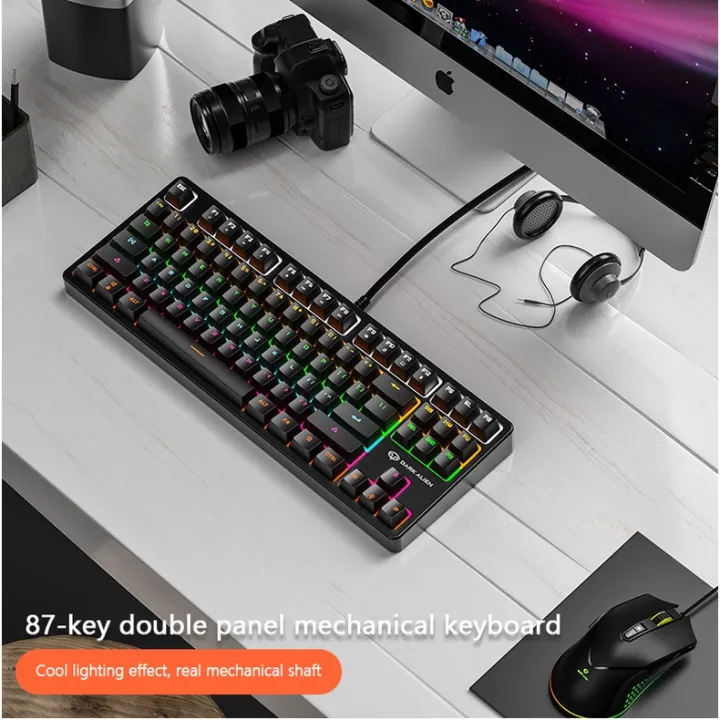 [COD] Wired Keyboards Hot Swappable Mechanical Keyboard 87 Keys Blue ...