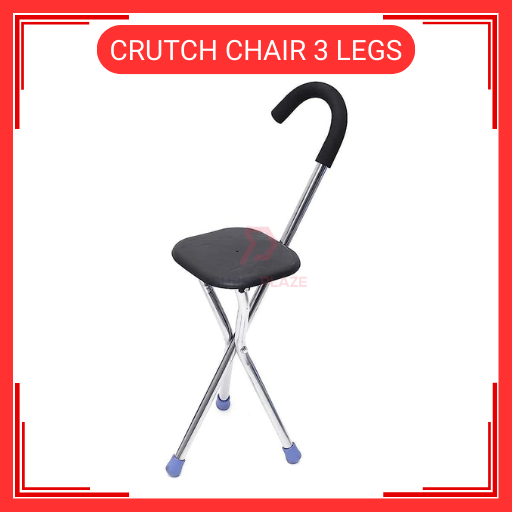 Portable Light Weight Tripod Stainless Folding Crutch Chair 3 Legs | Lazada