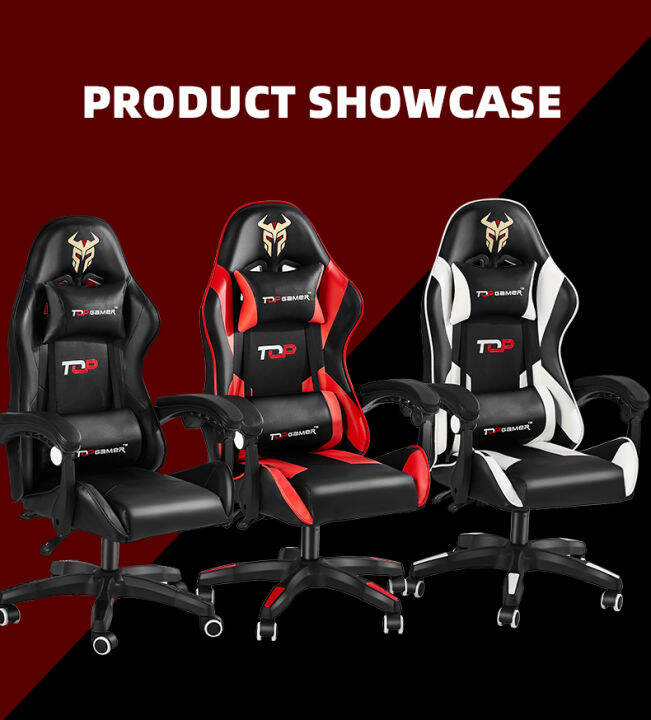 TOP GAMER Gaming Chair+Table FullSet Ergonomics Gaming chair backrest ...