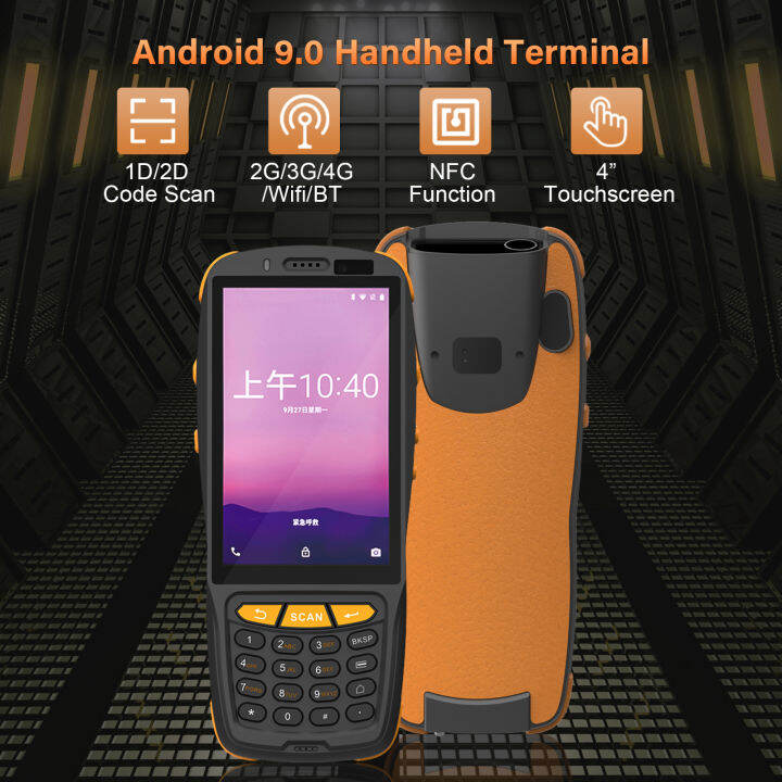 Android 9.0 Barcode Scanner PDA Handheld POS Terminal Inventory Machine ...