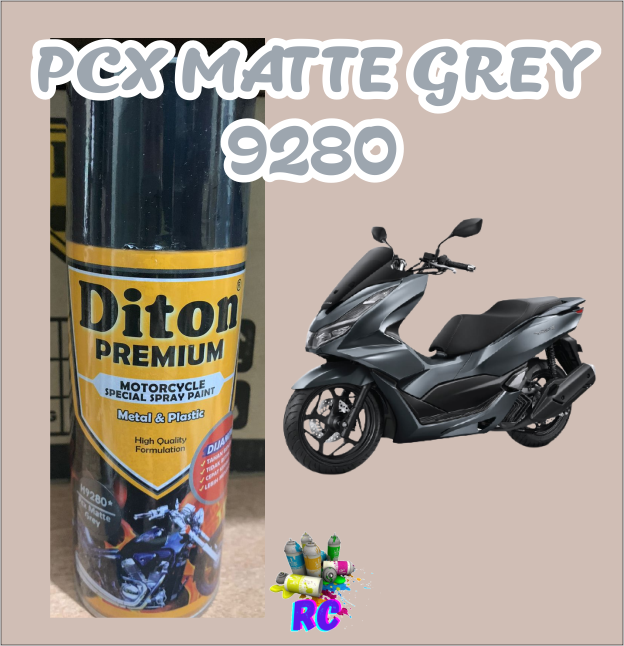 Cat Pilox Diton Premium Honda PCX Matte Grey 9280 Warna Abu Doff Dop ...