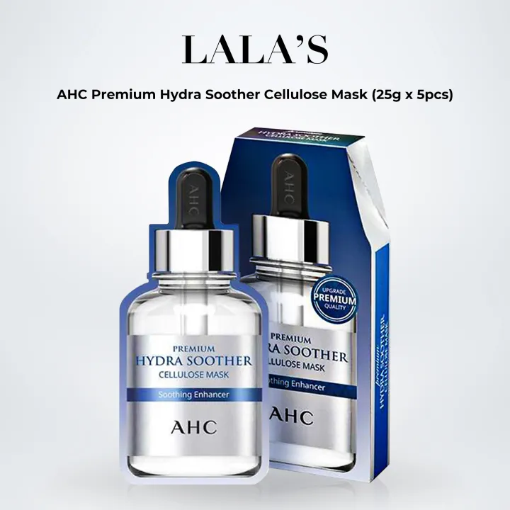 AHC PRemium Hydra Soother Cellulose Mask (25g x 5pcs) [READY STOCK] | Lazada