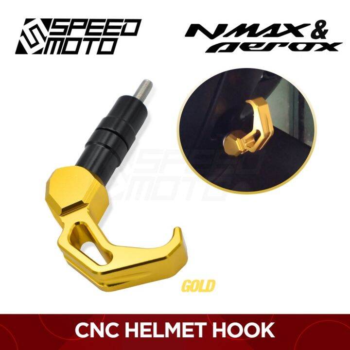 YAMAHA NMAX / AEROX 155 HELMET HOOK LUGGAGE HOLDER MOTO-2207 FULL ALLOY ...