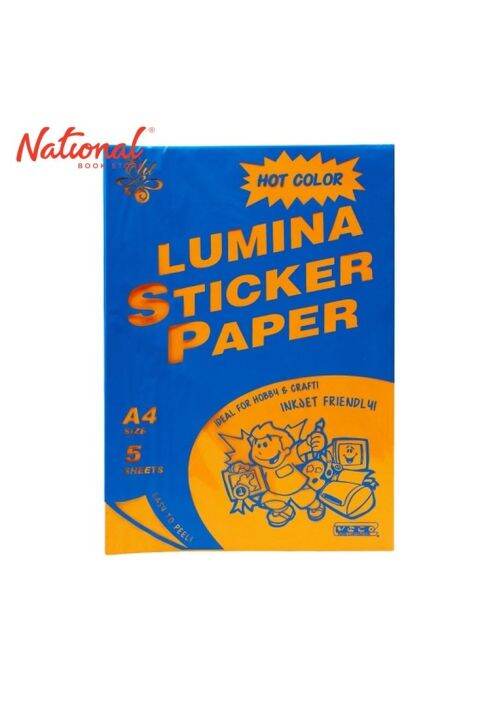 Elit Sticker Paper A4 5S Neon Orange | Lazada PH
