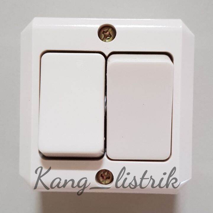 SAKLAR SERI BROCO OB 16220 / SAKLAR DOUBLE BROCO OB | Lazada Indonesia