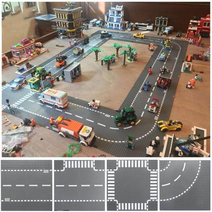 Road Street Blocks Compatible Lego Baseplate Bricks | Lazada.co.th