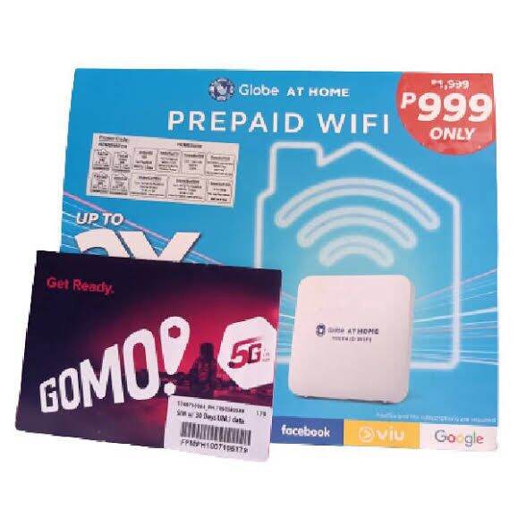 globe home prepaid wifi with gomo simcard free 30gb no expiration | Lazada PH