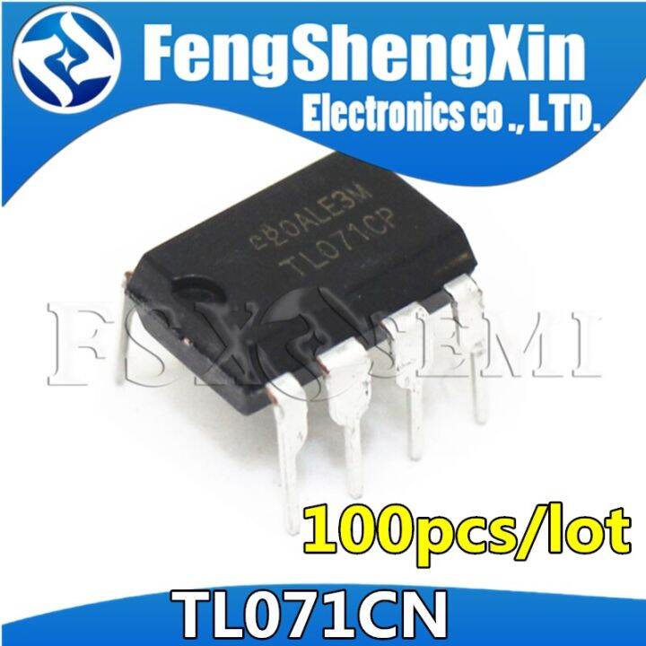 100pcs TL071CN DP8 TL071CP DIP TL071N TL071 DIP-8 Amplifier IC | Lazada.co.th